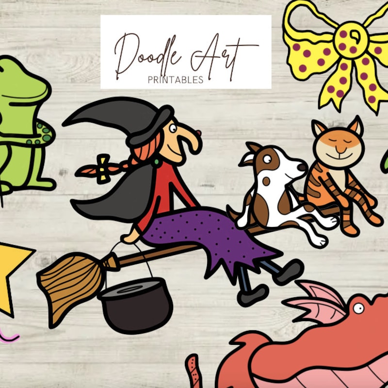 Witches Broom Transfers - Etsy