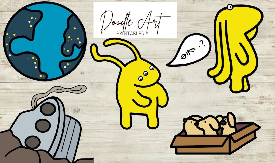 Beegu Clip Art Pack - Etsy