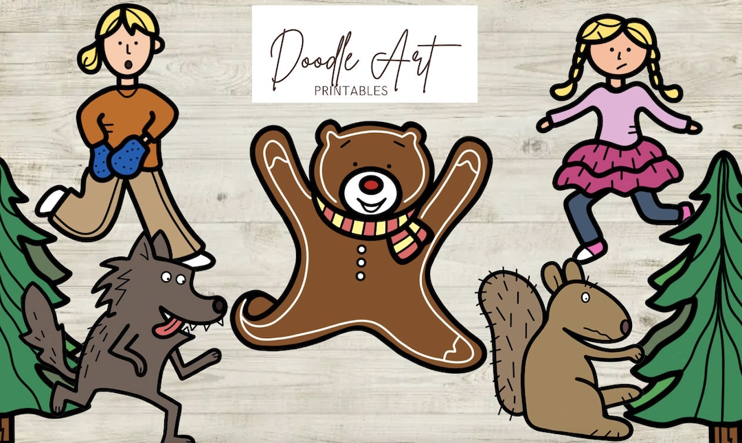 The Gingerbread Bear Clip Art Pack - Etsy