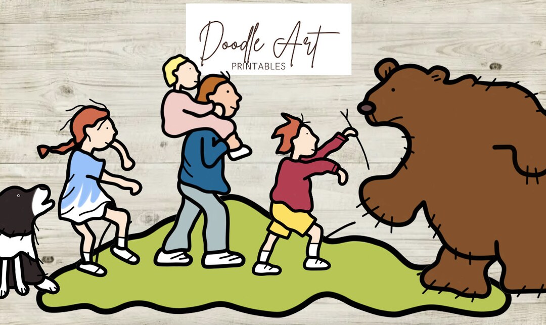 The Bear Hunt Clip Art Pack - Etsy