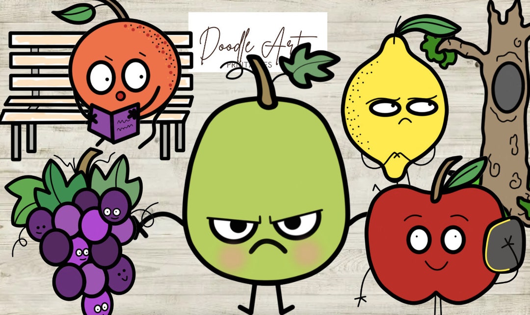 The Sour Grape Clip Art Pack - Etsy