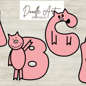 Pigeon and Friends Alphabet Letters Clip Art Bundle - Etsy