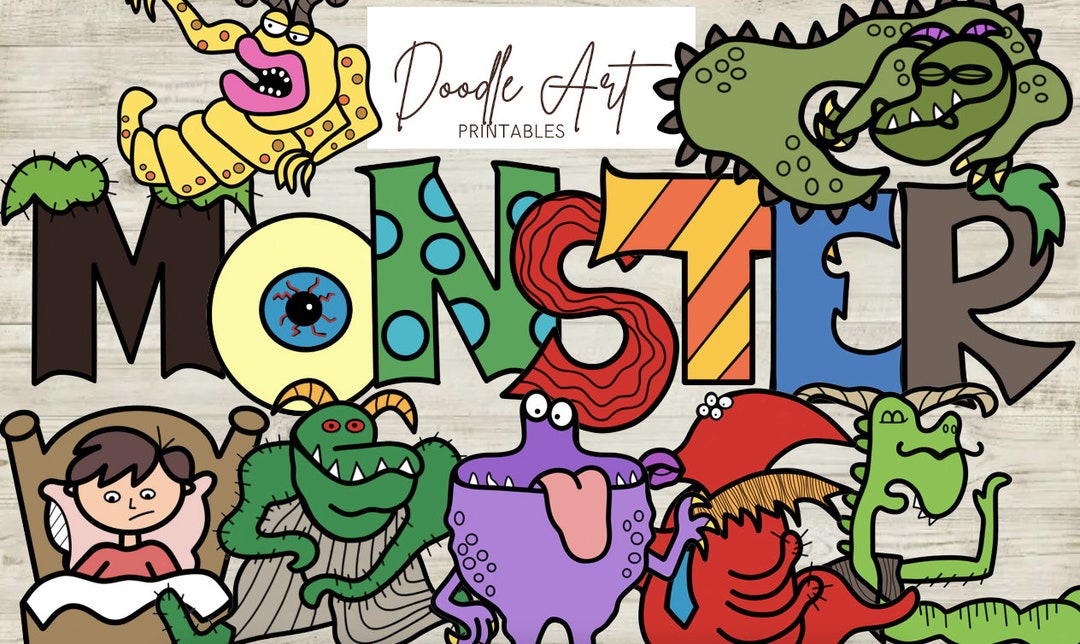 My Monster Clip Art Pack - Etsy