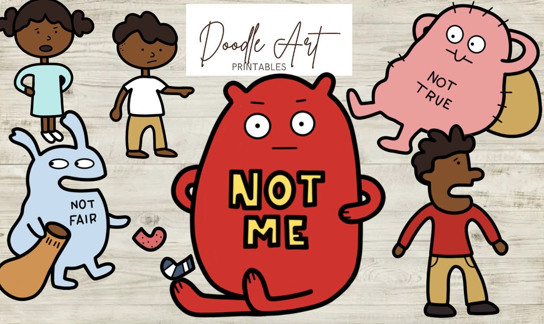 Not Me Clip Art Pack - Etsy