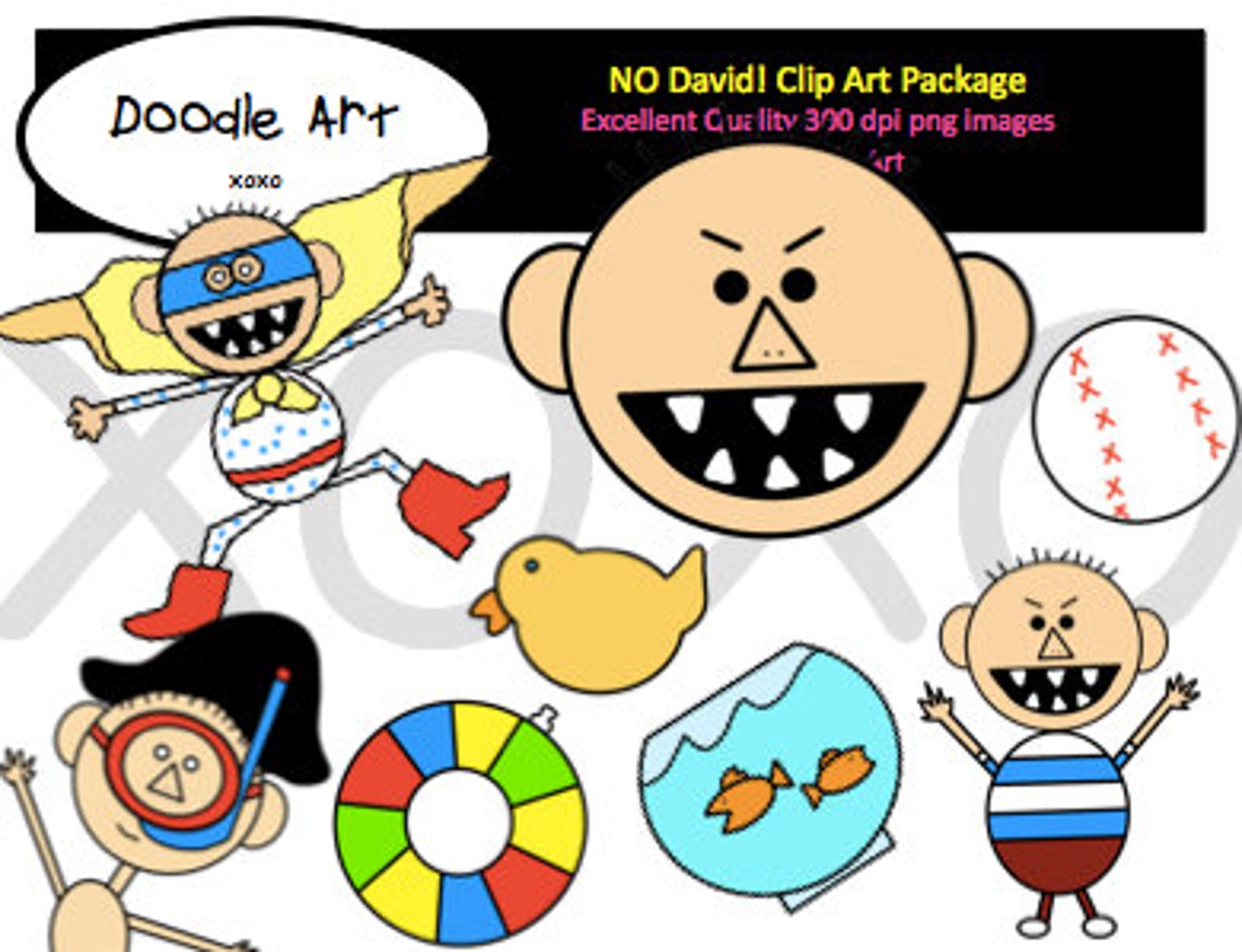 No, No, No Clipart Pack - Etsy
