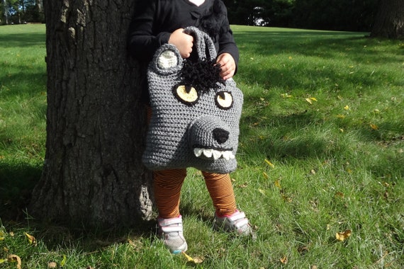Crochet Pattern Werewolf Trick-or-treat Bag | Etsy