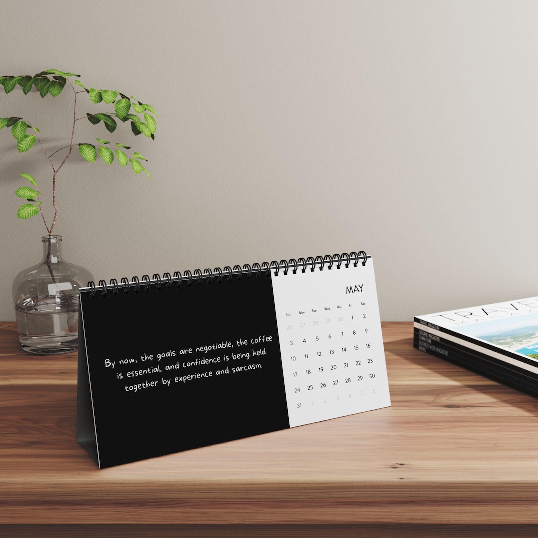 2026 Motivational Quote Desk Calendar Desktop Calendar | 2026 Planner ...