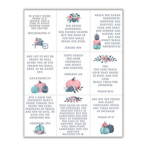 Fall Bible Verse Cards Printable Bible Verses - Etsy