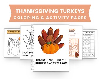 Printable Thanksgiving Activity + Coloring Pages for Kids | Word Search ...