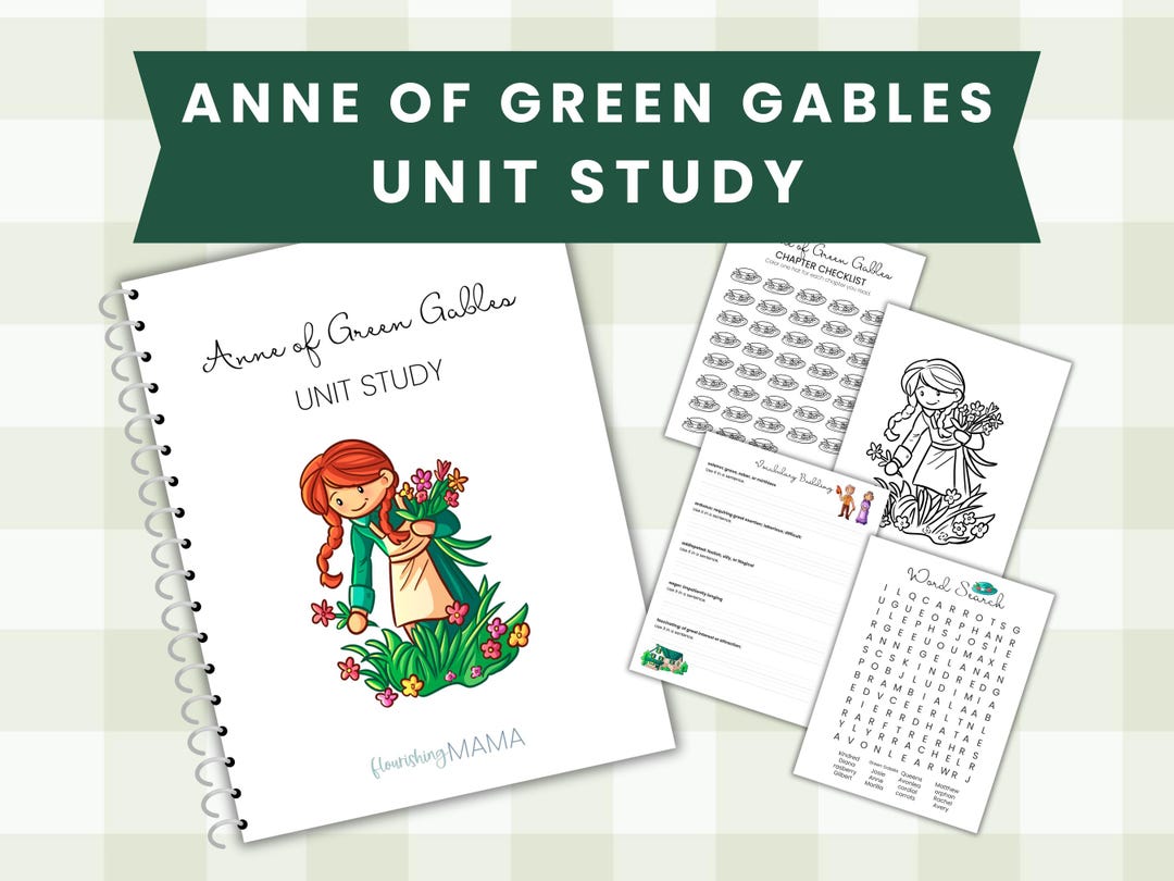 Anne of Green Gables Unit Study | Homeschool Unit Study | Literature ...