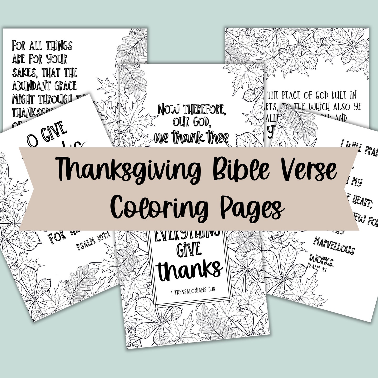 Thanksgiving Bible Verse Coloring Pages Gratitude Bible Verses Adult ...