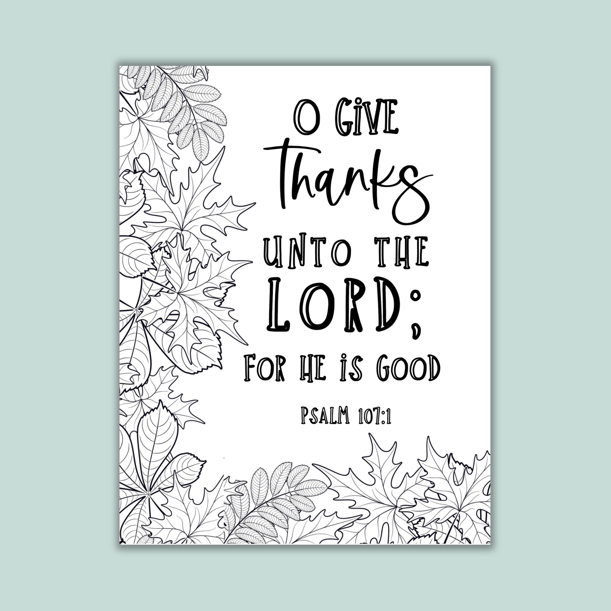 Thanksgiving Bible Verse Coloring Pages Gratitude Bible Verses Adult ...