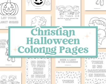Christian Halloween Coloring Pages for Kids | 10 Printable Bible ...