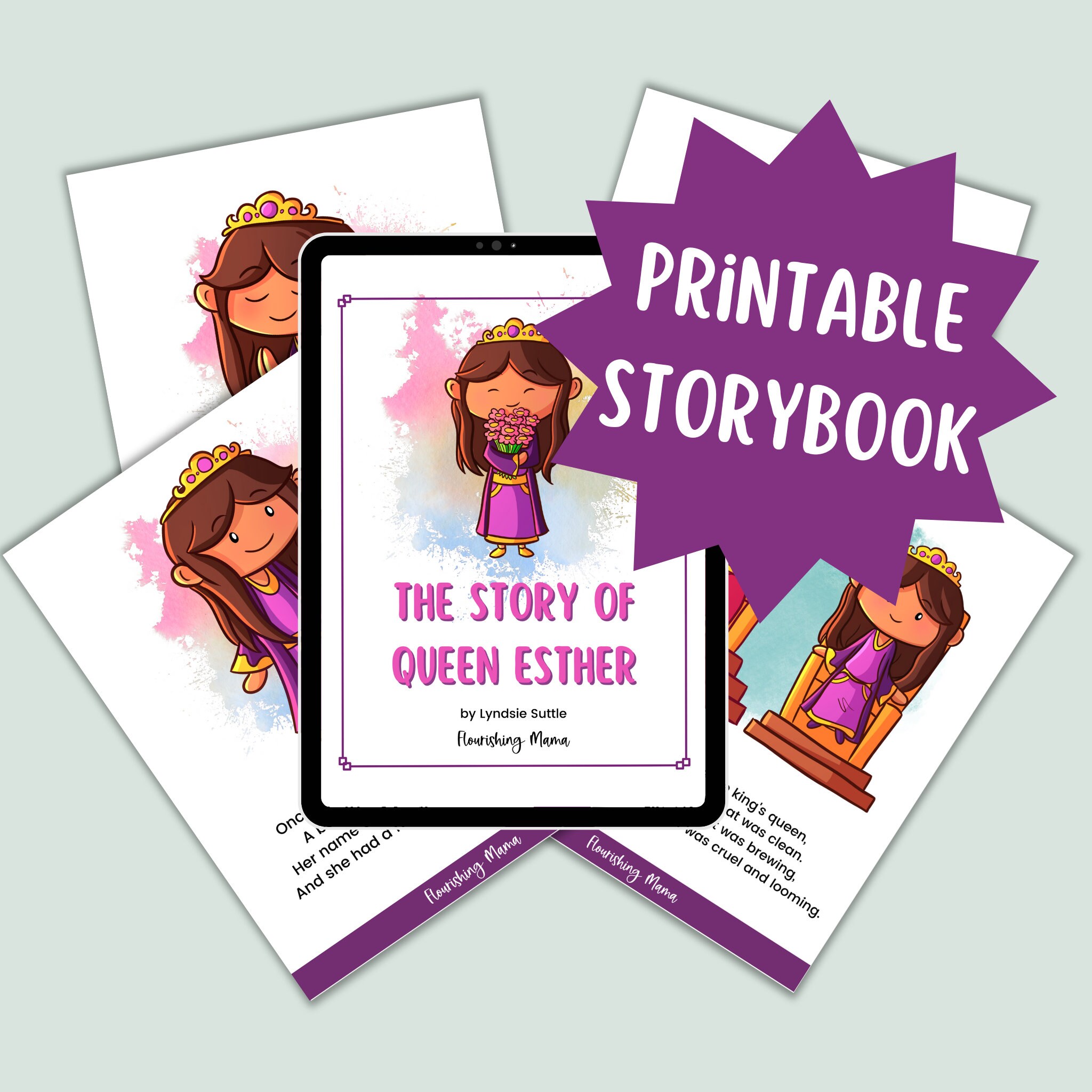 Queen Esther Coloring and Activity Pages Bible Story Coloring Pages - Etsy