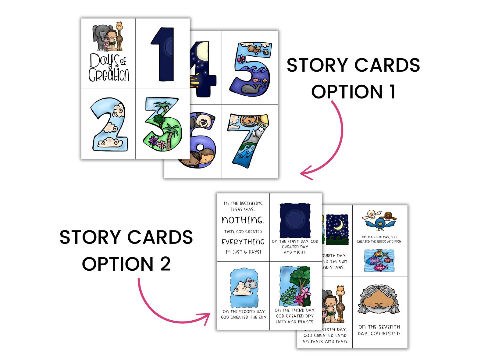 6 Days of Creation Preschool Bible Lesson | Preschool Sunday School ...