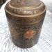 Vintage Brass Ornate Detailed Round Box With Lid. Bohemian. Container ...
