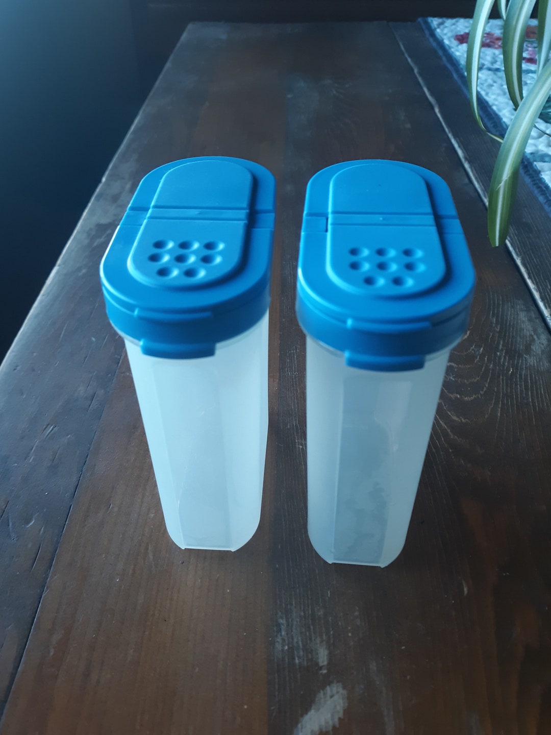 Vintage Tupperware Salt Pepper Shakers Set, Two,spices, BBQ Spice Mix ...