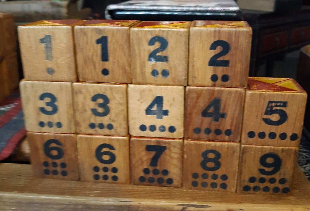 Vintage Wooden Building Blocks Lot of 14 Blocks - Etsy