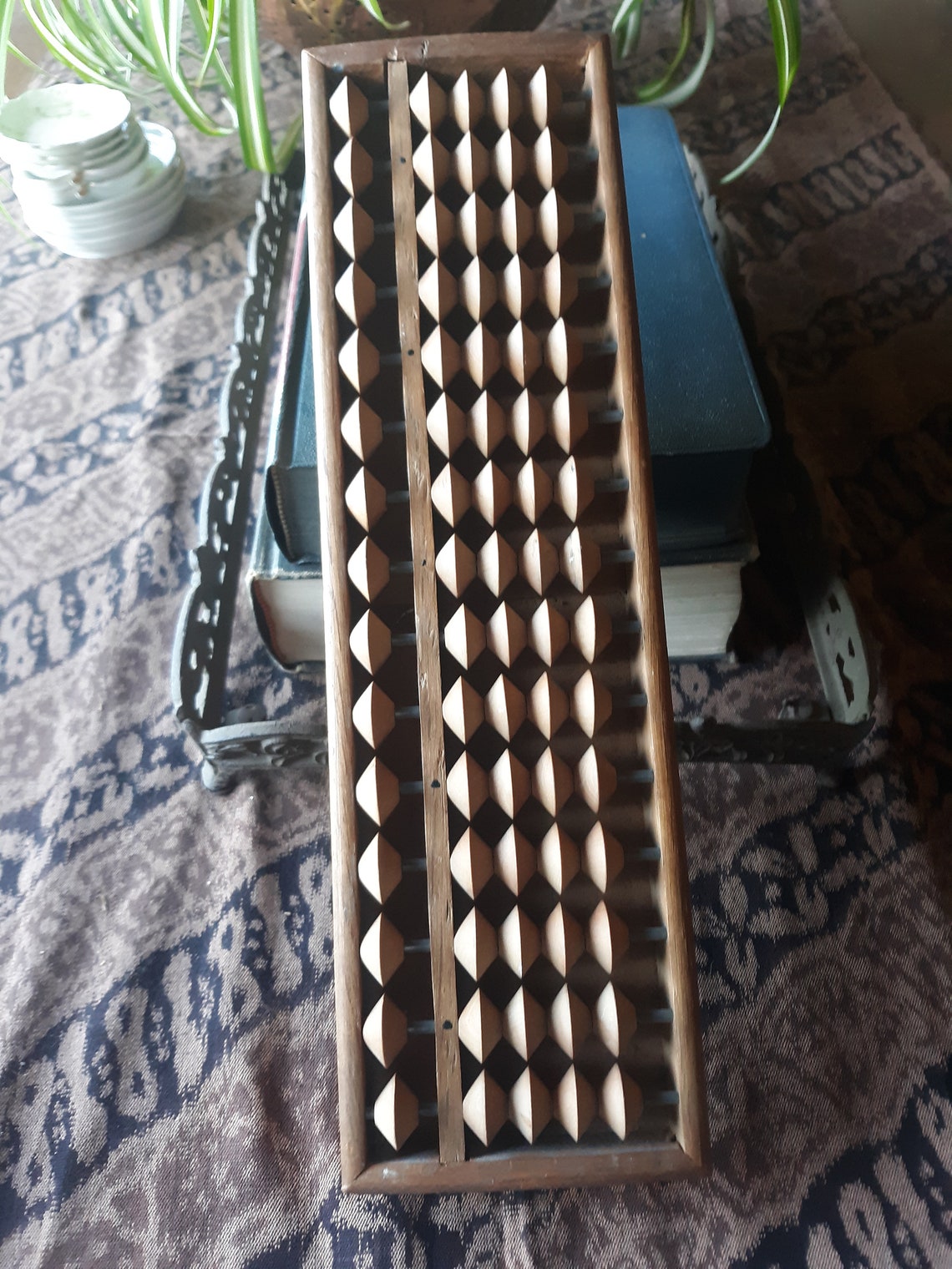 Vintage Wooden Abacus Soroban Japanese Calculator Counting Frame Asian ...