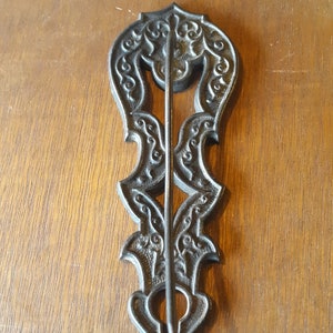 Vintage Metal Ornathe Receipt Holder With Hanger Eye, Store Display ...