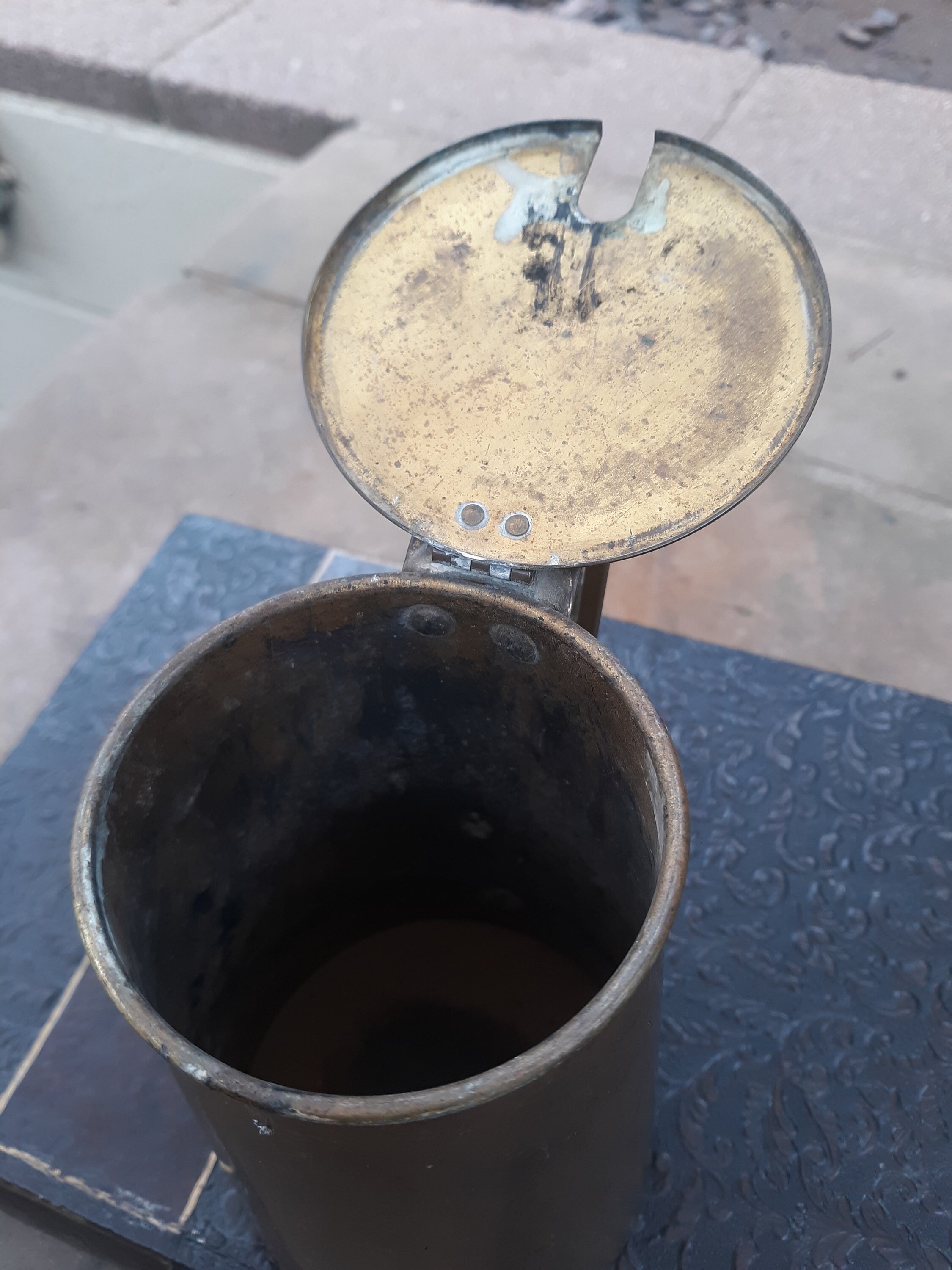 Vintage Primitive Brass Pot Fire Starter Kettle - Etsy