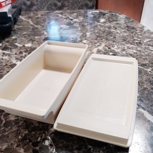 Vintage Tupperware Double Butter Container Holder With Lid,off White ...