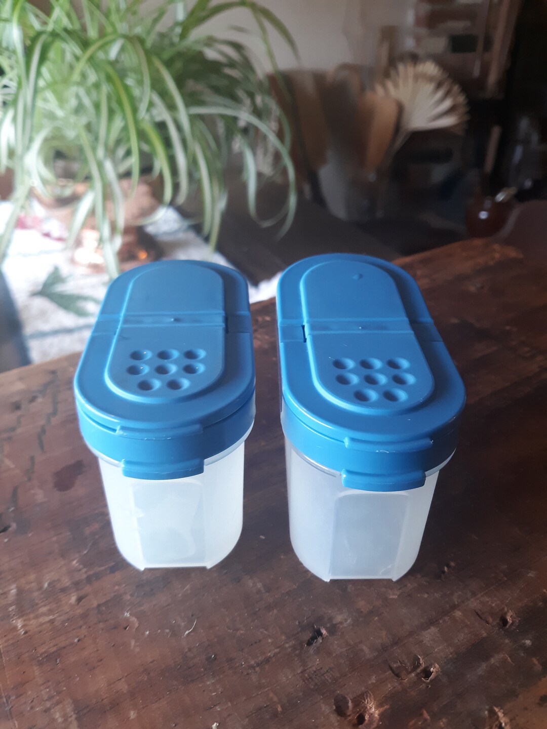 Vintage Tupperware Salt Pepper Shakers Set Two, Spices, BBQ Spice Mix ...