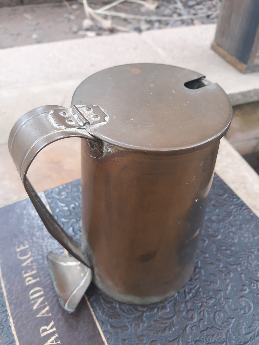 Vintage Primitive Brass Pot Fire Starter Kettle - Etsy