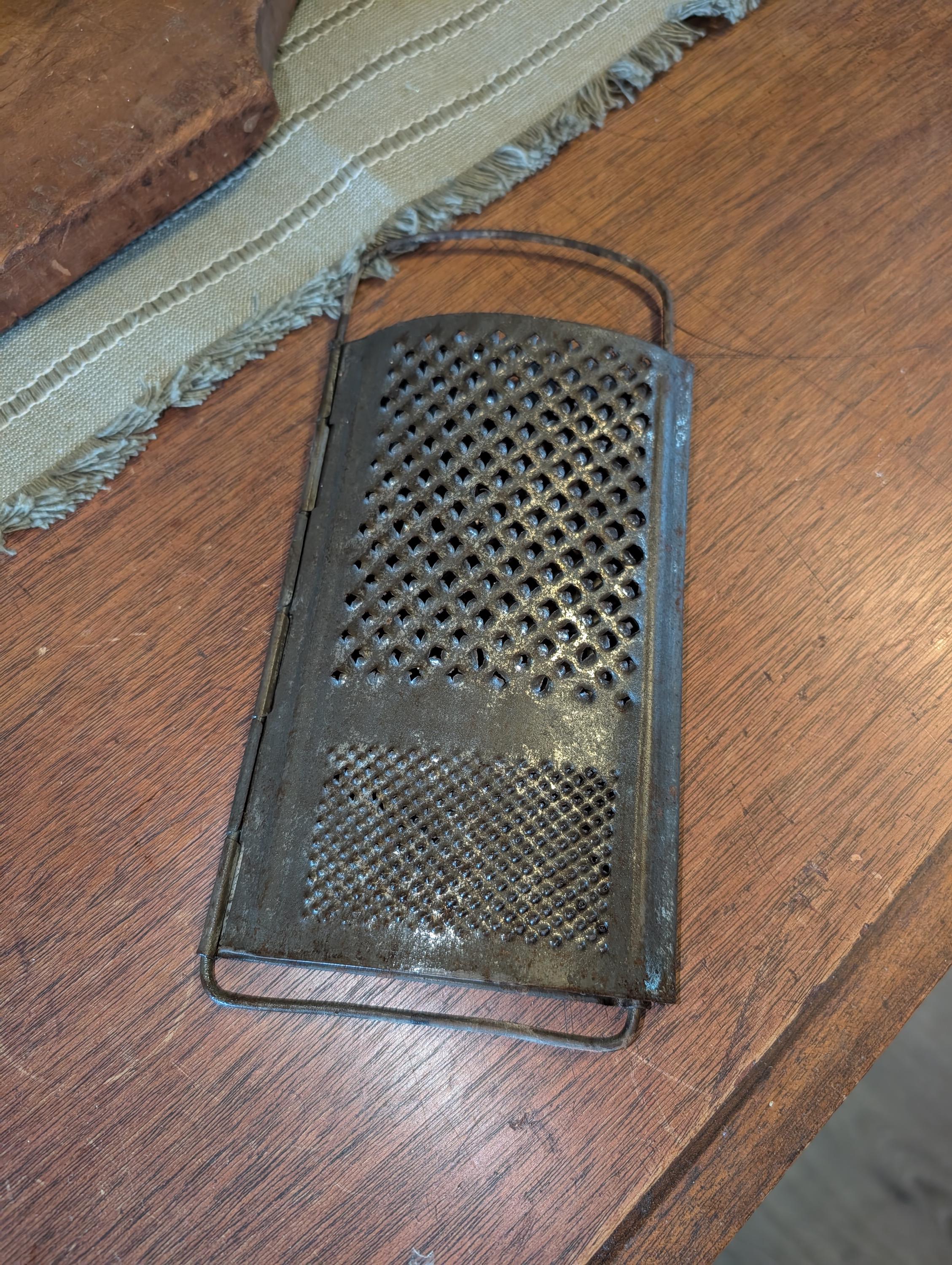 Vintage Antique Primitive Old World Rustic Hinged Grater and 3 Grater ...