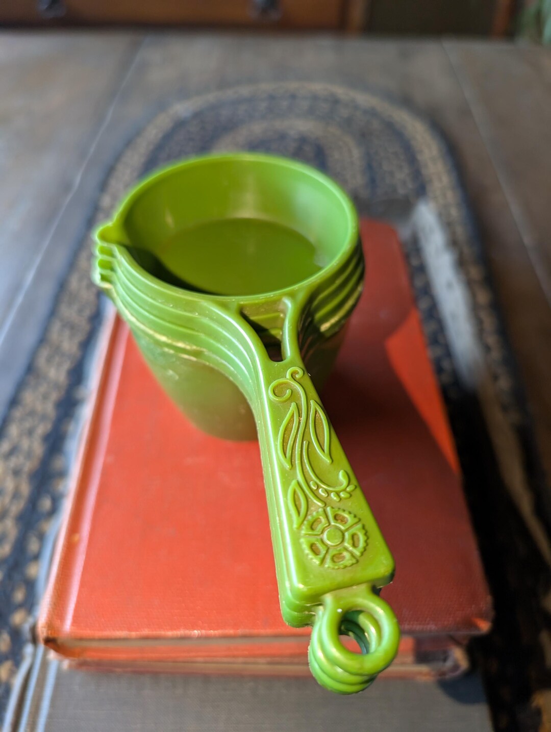 Vintage Avocado Green Measuring Cups, Retro Kitchen Decor - Etsy