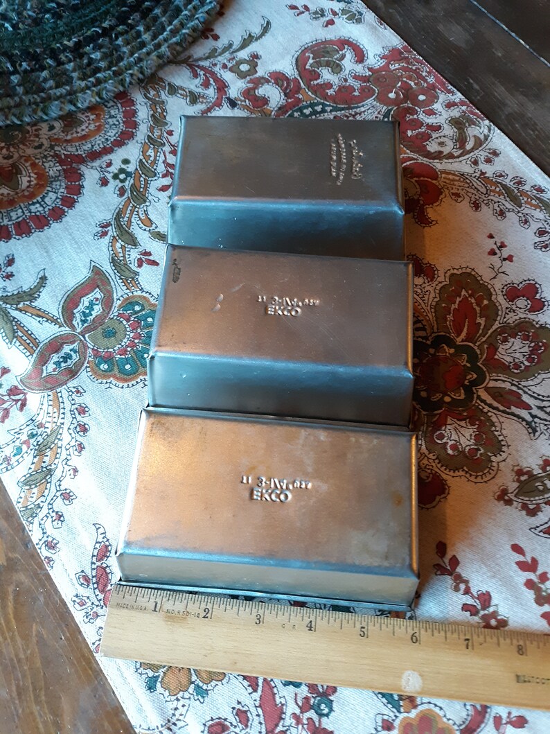 Vintage 2 Ekco Small Loaf Baking Pan, 1 Bake King, Set of Three - Etsy