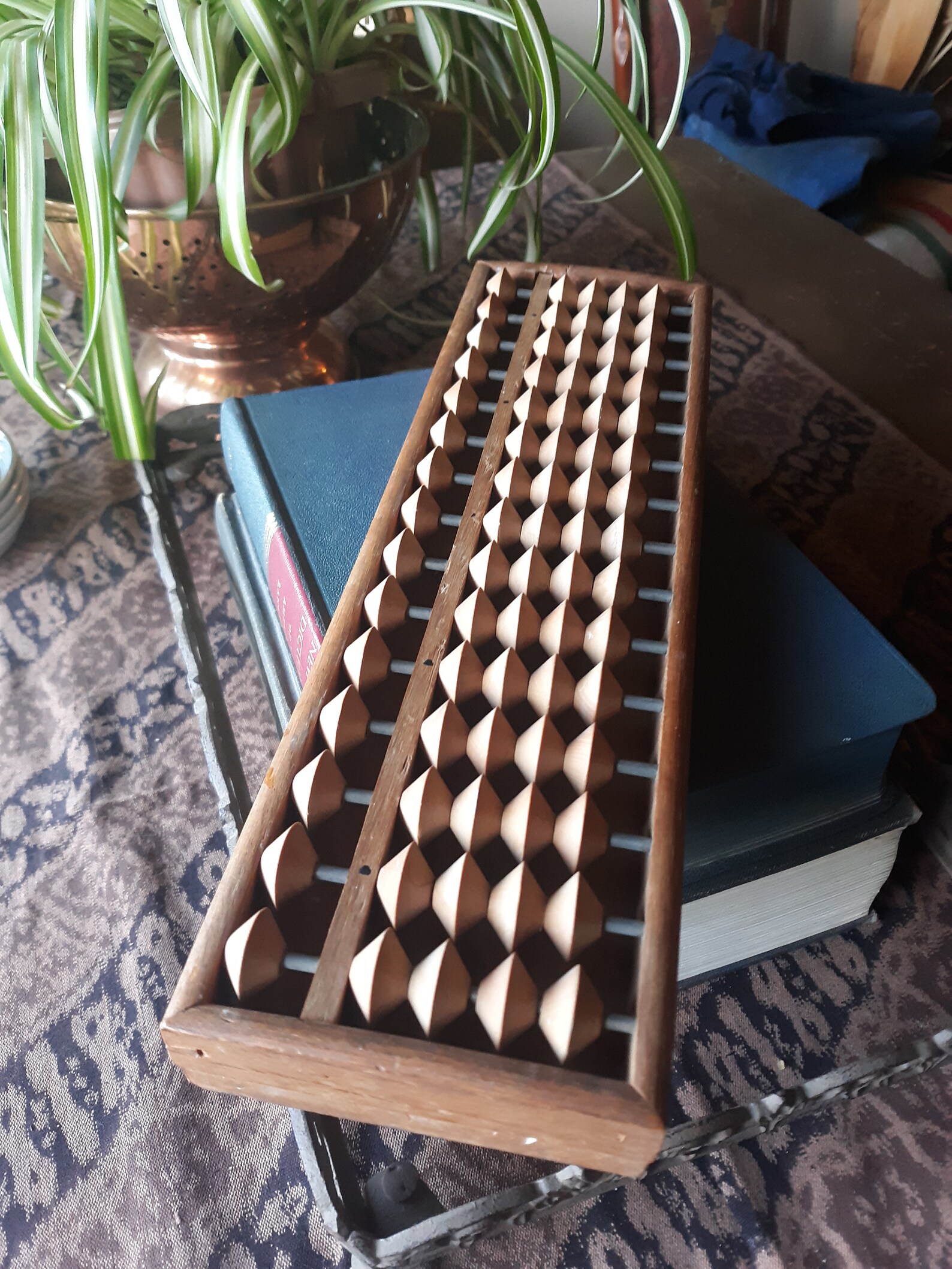 Vintage Wooden Abacus Soroban Japanese Calculator Counting Frame Asian ...