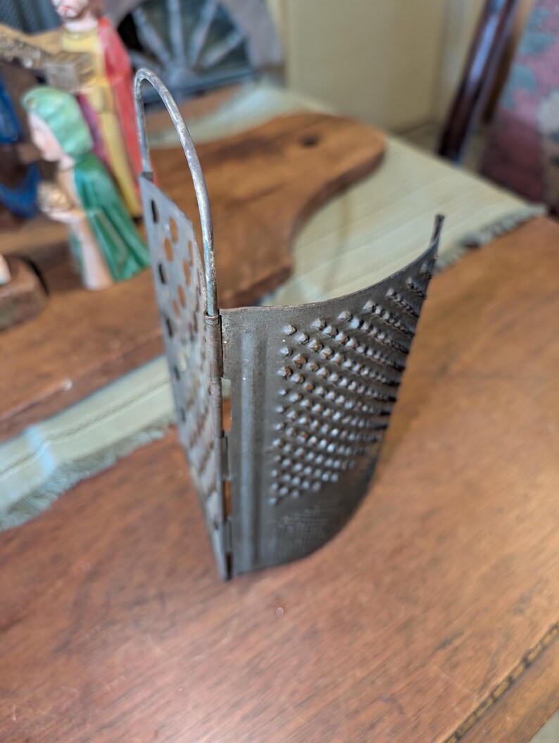 Vintage Antique Primitive Old World Rustic Hinged Grater and 3 Grater ...