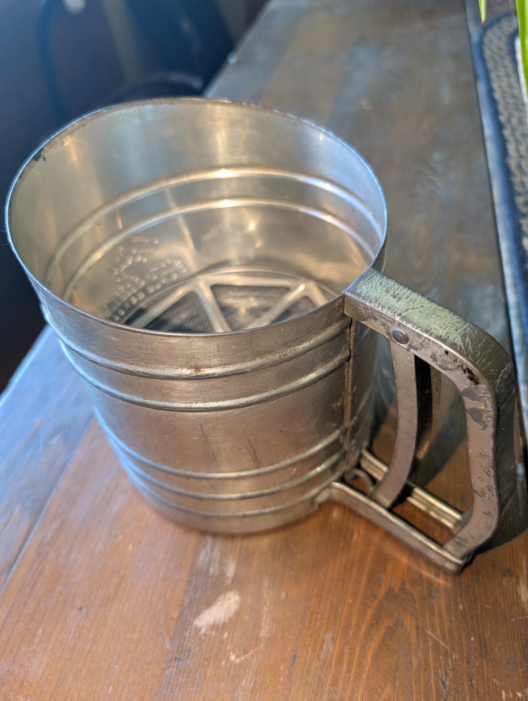 Vintage Large Industrial Metal Foley Sifter Chine Triple Screen, Heavy ...