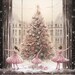 Ballet Dancers and Christmas Tree - Whimsical Holiday Illustration ...