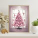 Ballerina Christmas Tree Illustration Pink Ballet Dancers With Festive ...
