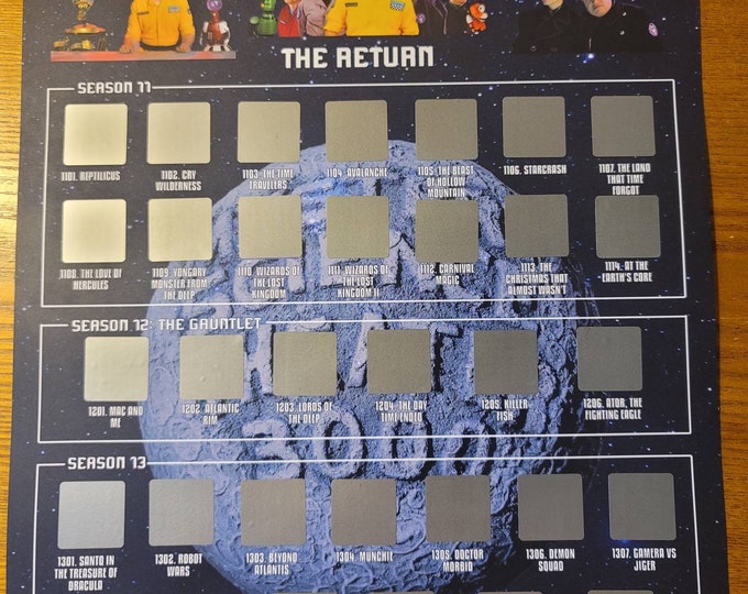 MST3K Watch List (the Return) Scratch-off Poster - Etsy