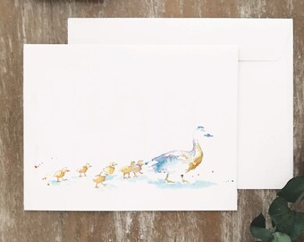 Ducks in a Row Greeting Card - Etsy