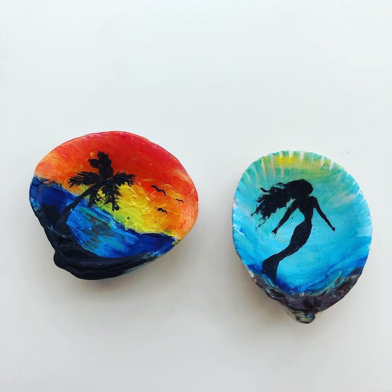 Custom Hand Painted Shells | Etsy