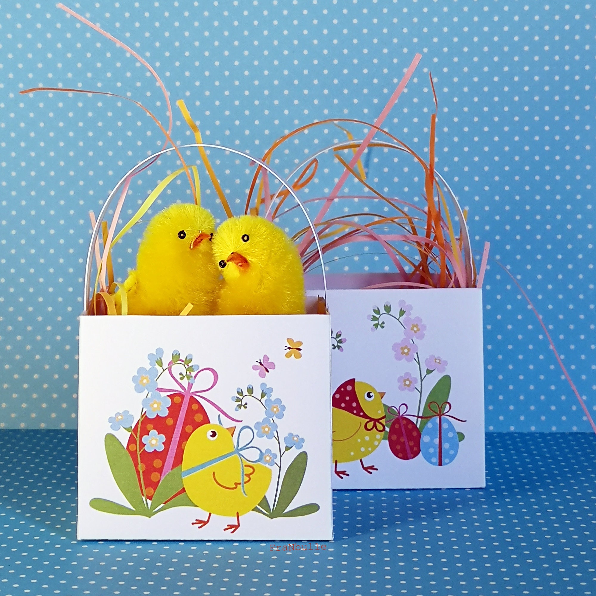 Cute Easter Printables Gift Basket. Easter Baskets to Print - Etsy