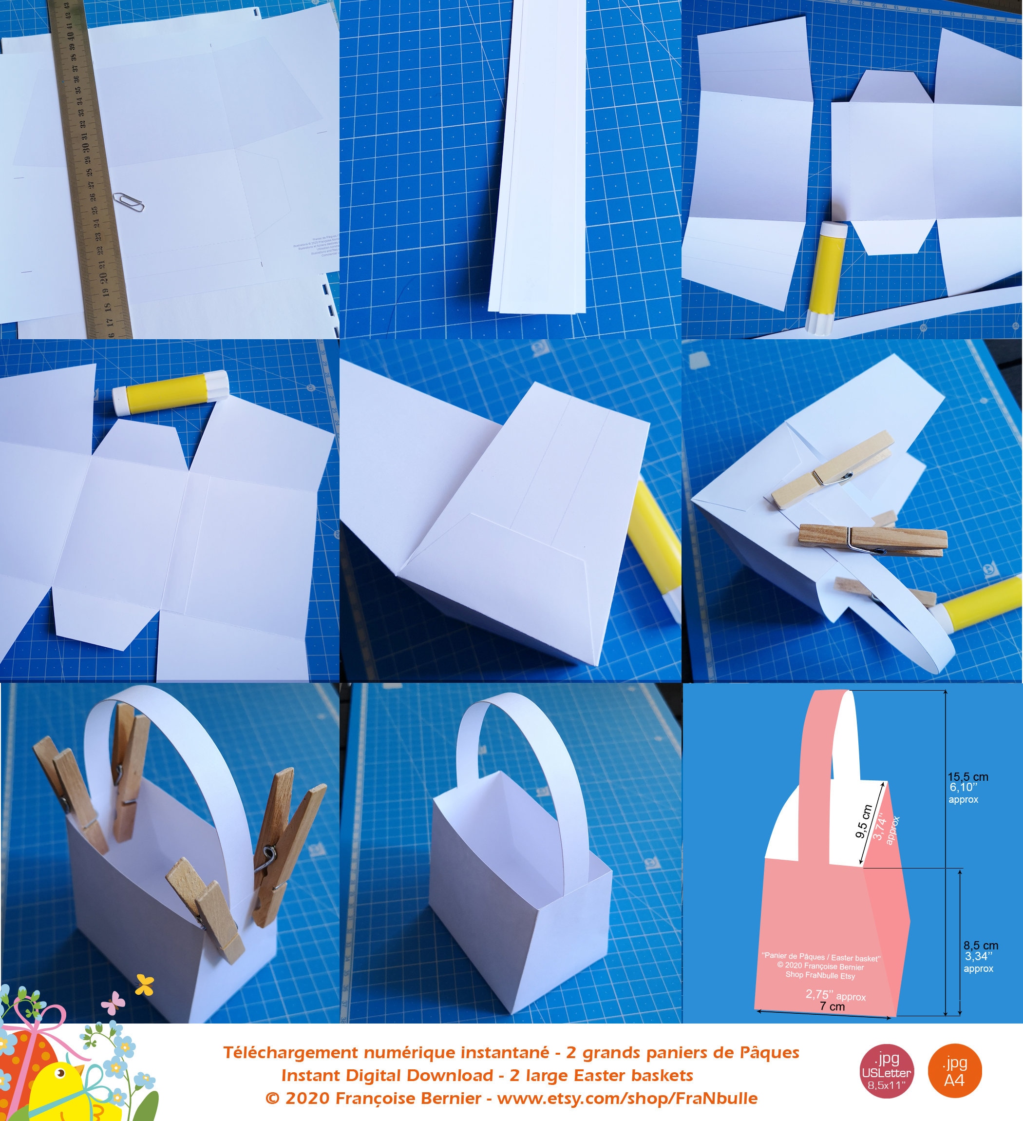 Easter Printables Large Baskets. Easter Big Baskets to Print and to Do ...