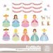 Clipart Princess Illustrations, Creative Supply, PNG With Transparent ...