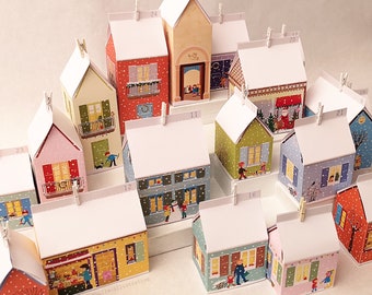 Gingerbread House Advent Boxes Christmas Home Decorations, Christmas ...