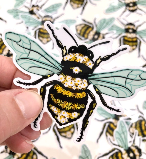 Bee Sticker Bumblebee Honeybee Sticker Save the Bees | Etsy