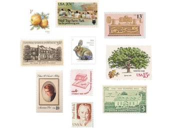 Vintage Postage Stamps - Etsy