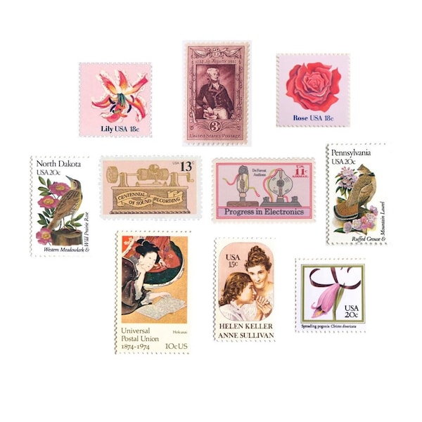 Pink Stamps - Etsy