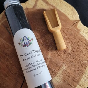 Witches' Black Salt, Protect Thyself Salt (4oz.): Protection, Spellwork, Warding, Energy Cleanse ...