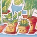 Happy Planters Stickers Set of 6 | Etsy