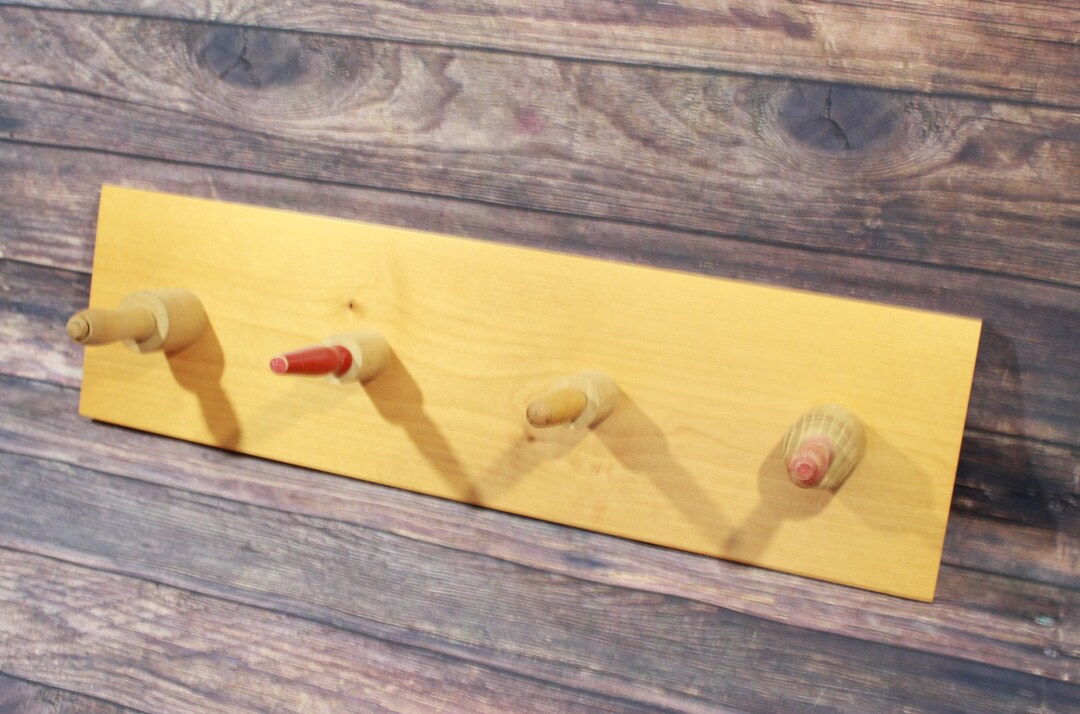 Wall Coat Hanger, Kitchen Towel Hanger for Wall, Wooden Cloth Hanger ...