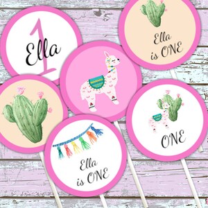 Llama Cupcake Topper Llama Birthday Lllama Decor Printable - Etsy